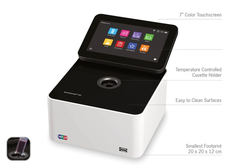 NanoPhotometer – Implen – Leaders in UV/Vis Spectroscopy